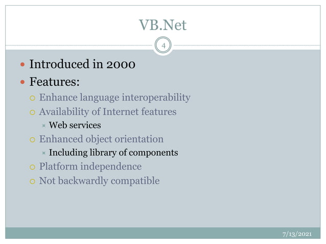 Visual programming lecture | PPT