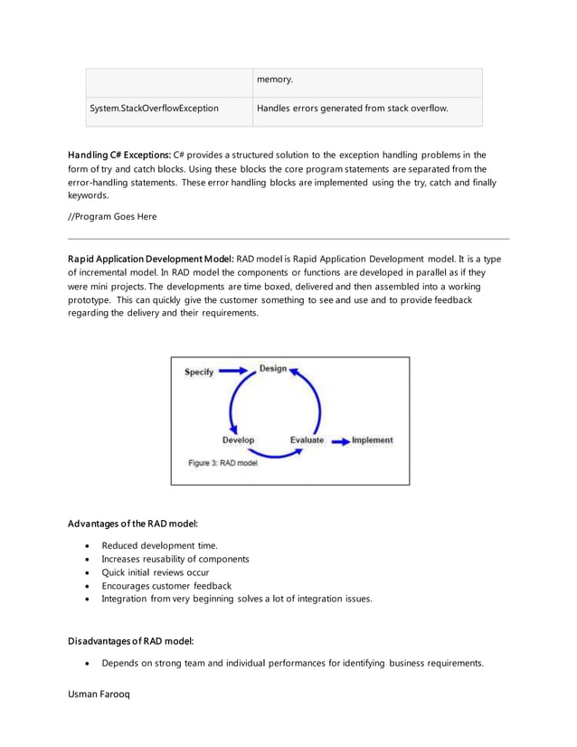MCS,BCS-7(A,B) Visual programming Syllabus for Final exams @ ISP | PDF