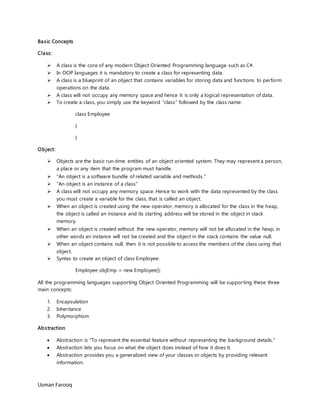 MCS,BCS-7(A,B) Visual programming Syllabus for Final exams @ ISP | PDF