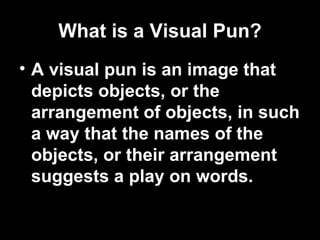 Visual Puns a digital art project | PPT