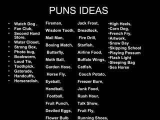 Visual Puns Ideas Examples