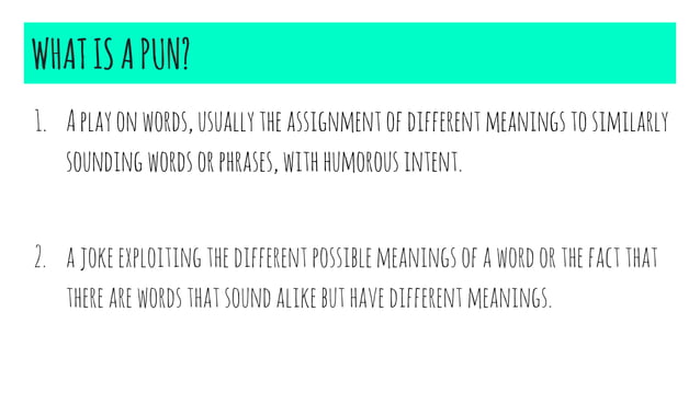 Visual puns | PPT