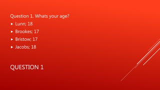 Visual Questionnaire | PPT