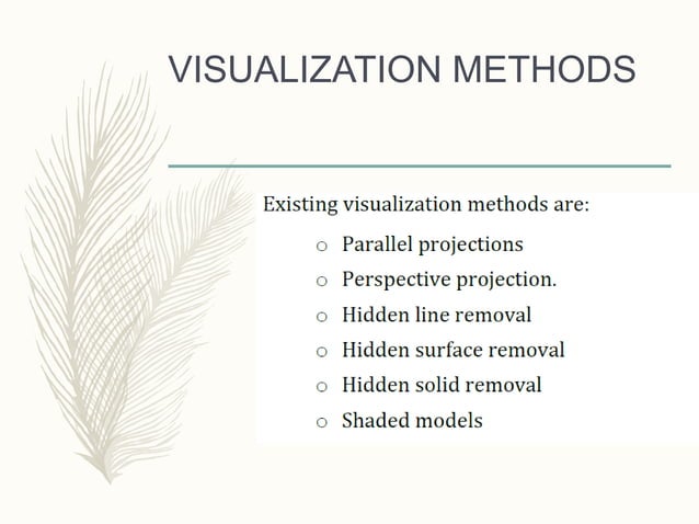 Visual realism -HIDDEN REMOVAL METHODS | PPTX