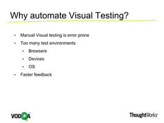 Visual regression with applitools eyes | PPTX