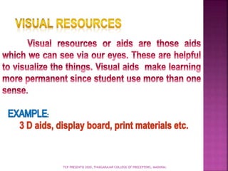 VISUAL RESOURCES OF TEACHING | PPT