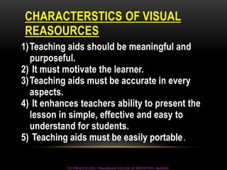 VISUAL RESOURCES OF TEACHING | PPT