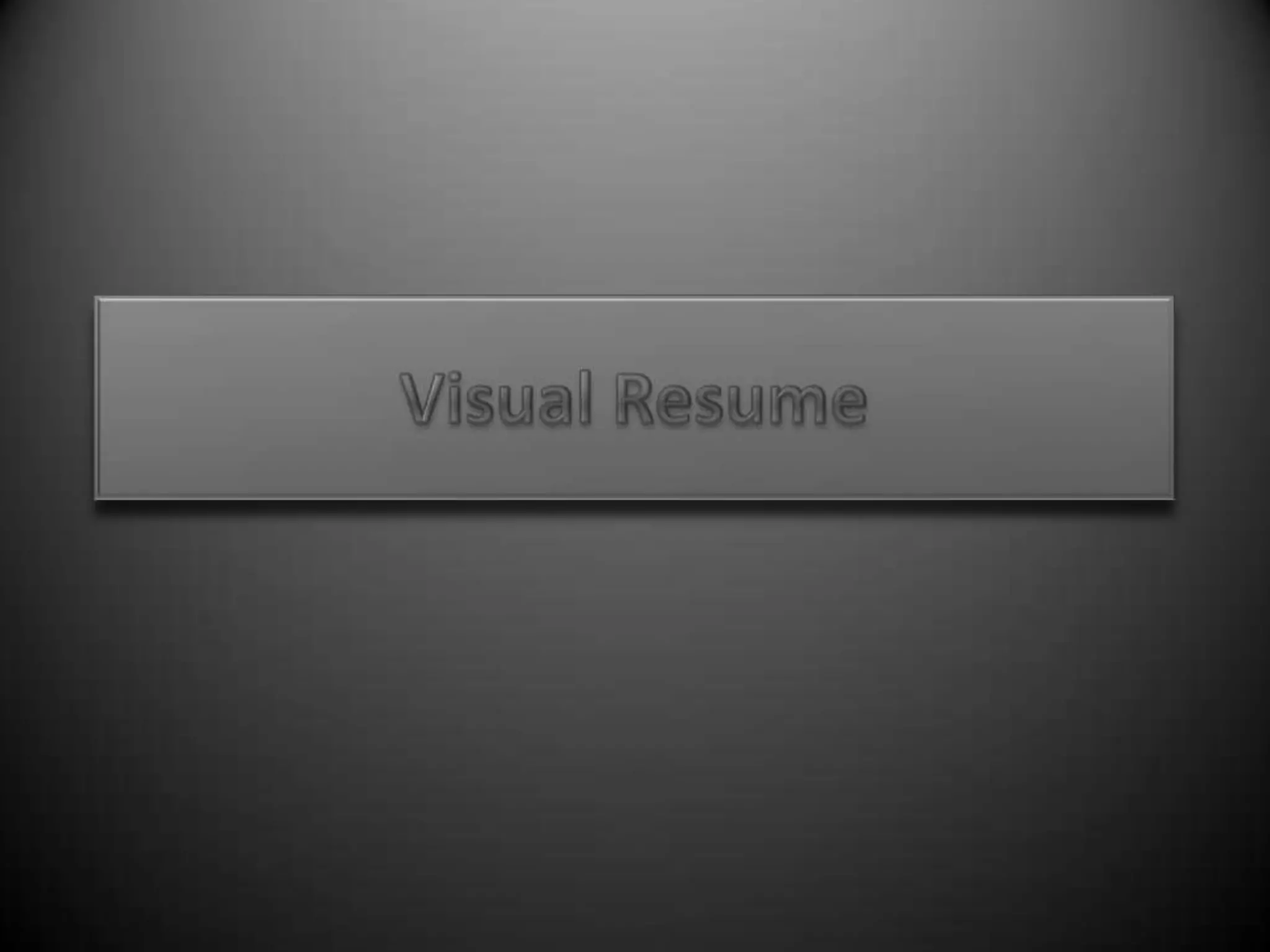 Visual resume | PPTX