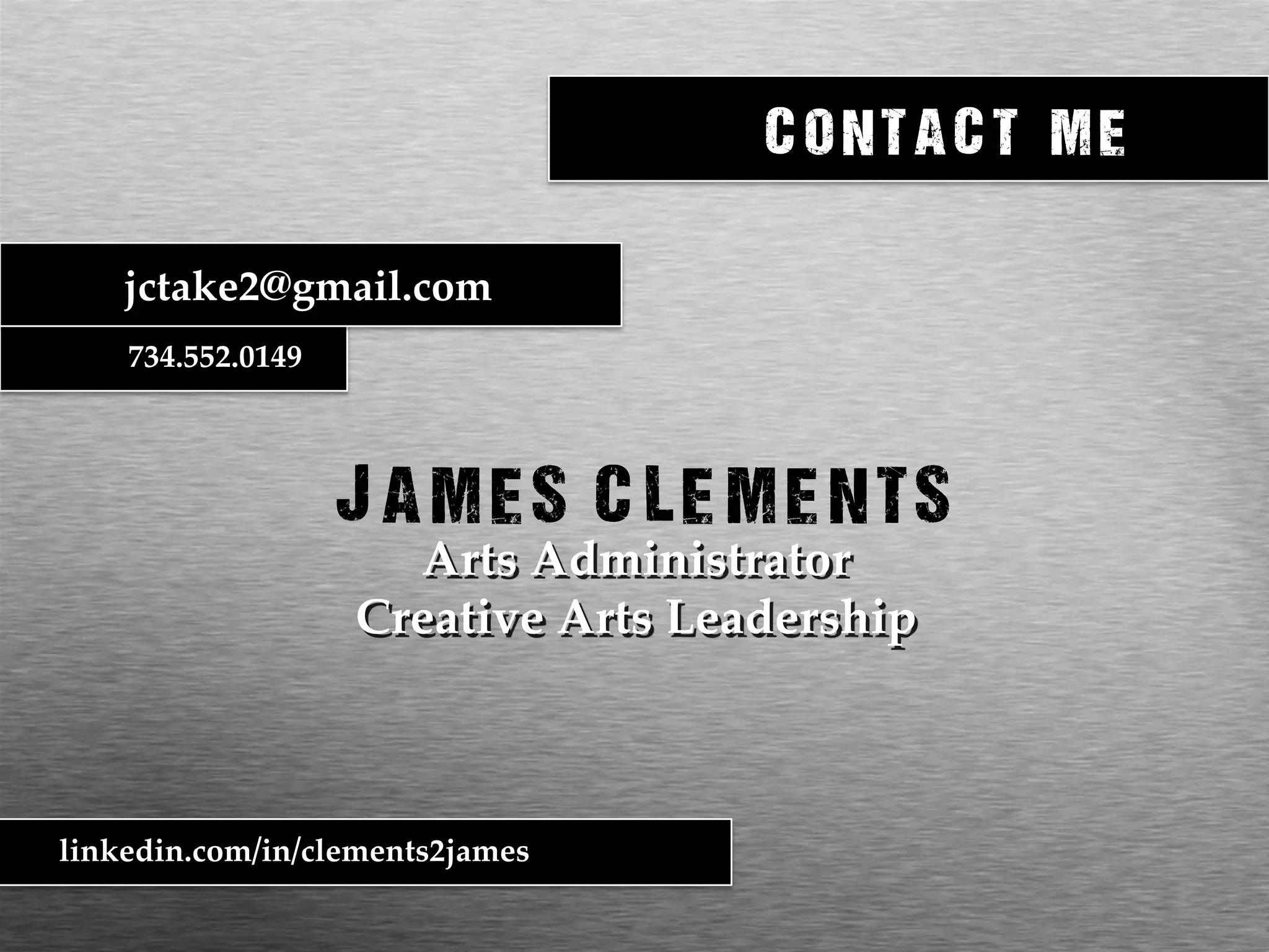 James Clements Visual resume | PDF