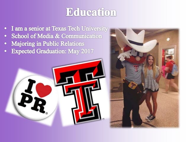 Visual Resume - Becca Chance | PPTX | Resume Writing and Advice | Job ...