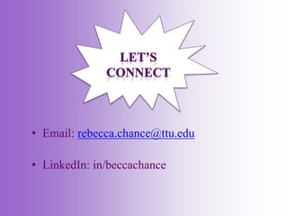 Visual Resume - Becca Chance | PPTX