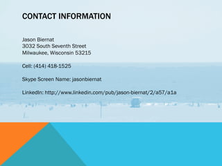 Visual Resume - City of Santa Monica | PPT