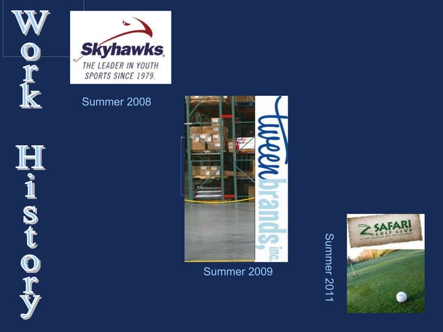 Visual resume assignment | PPT