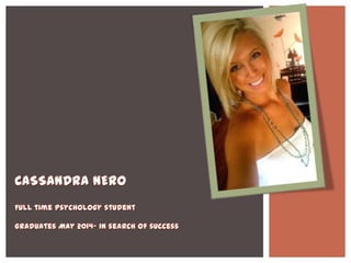 Visual resume nero cassandra | PPTX