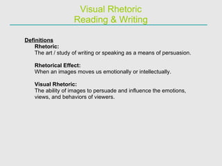 Visual rhetoric | PPT