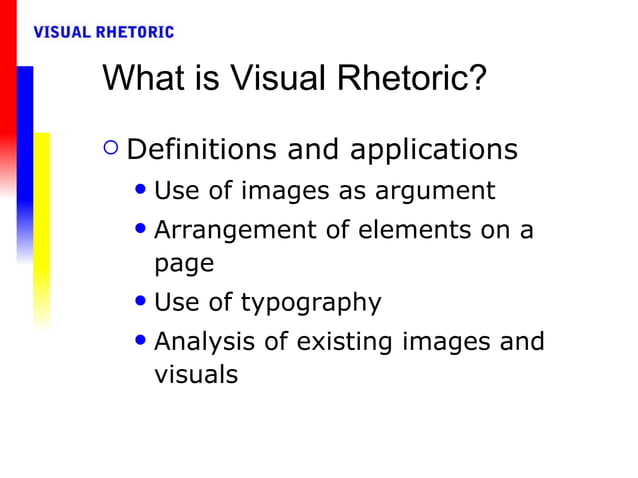 Visual Rhetoric | PPT | Computing | Technology & Computing