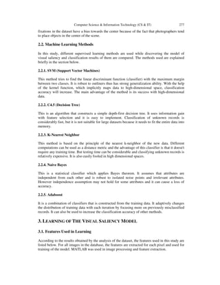Visual Saliency Model Using Sift and Comparison of Learning Approaches | PDF