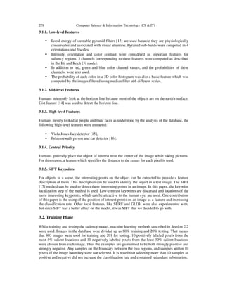 Visual Saliency Model Using Sift and Comparison of Learning Approaches | PDF
