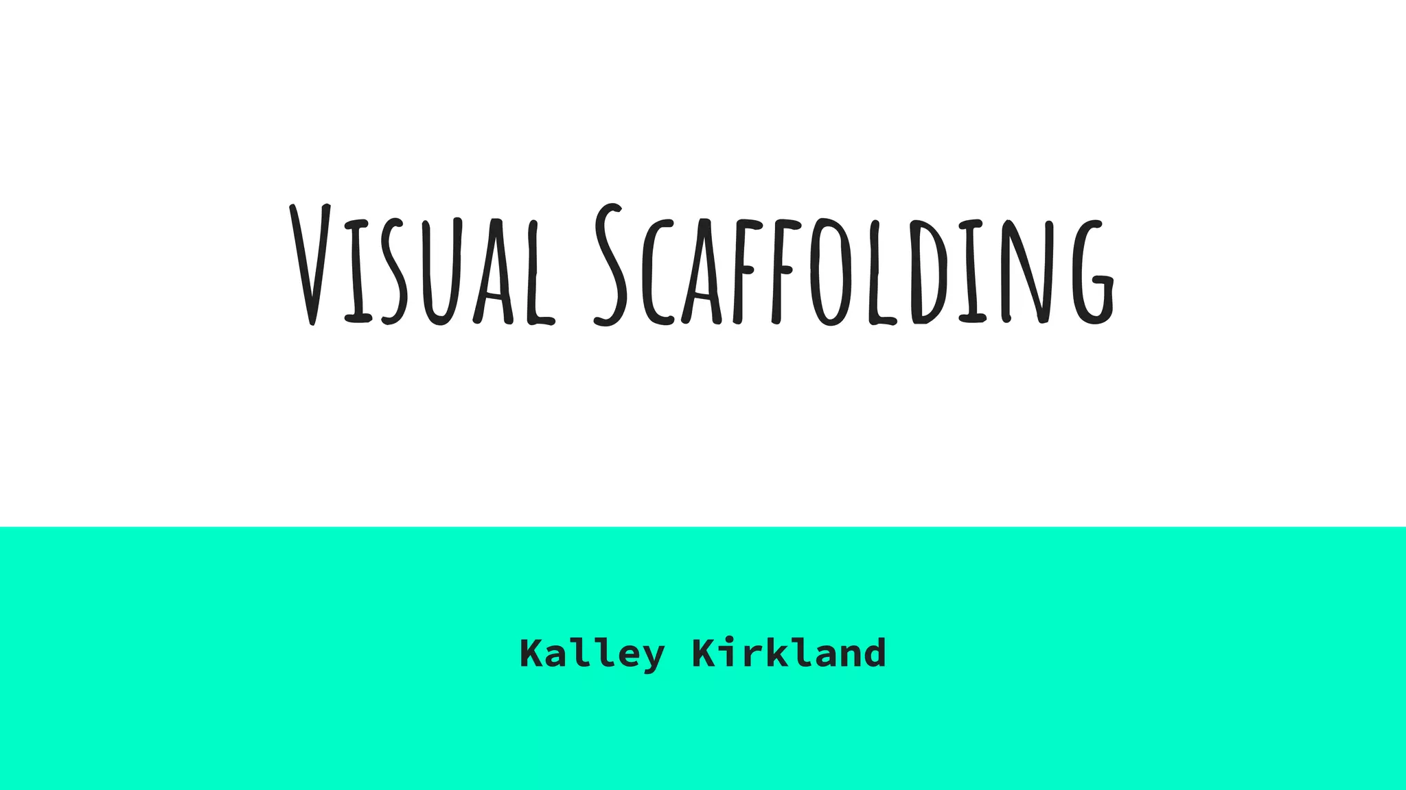Visual scaffolding | PPT