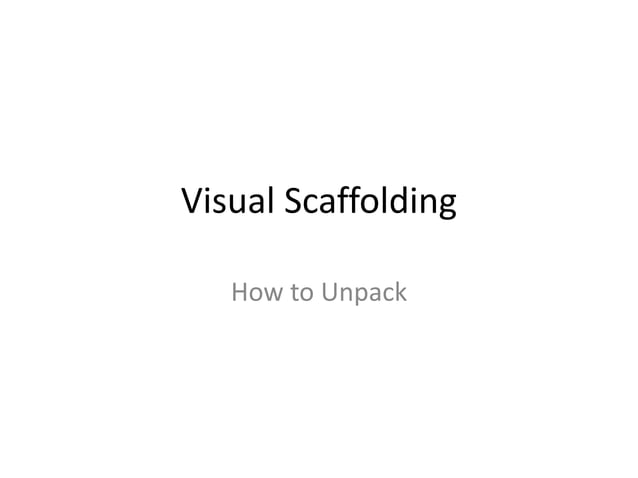 Visual scaffolding | PPTX