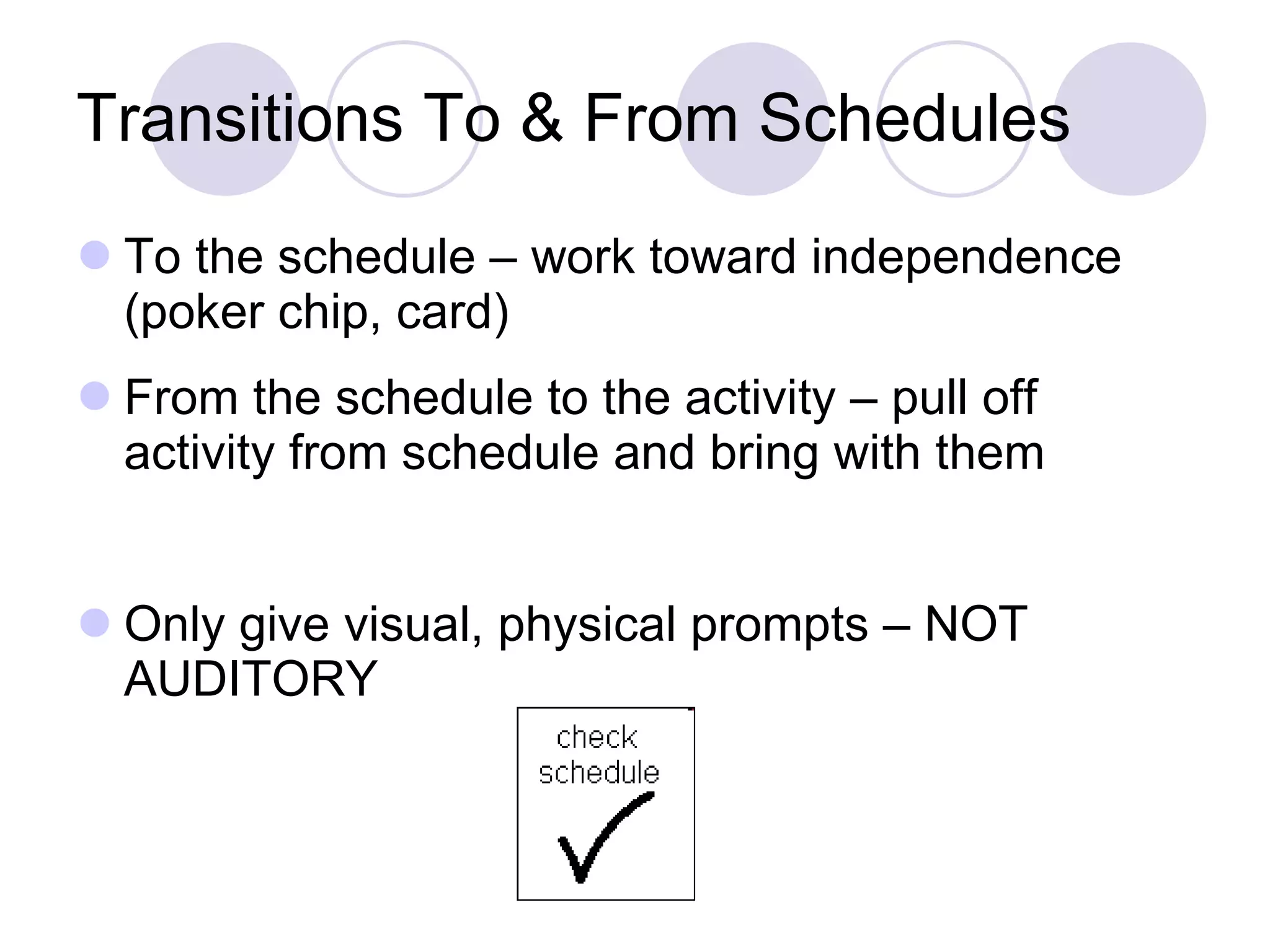 Visual schedules | PPT