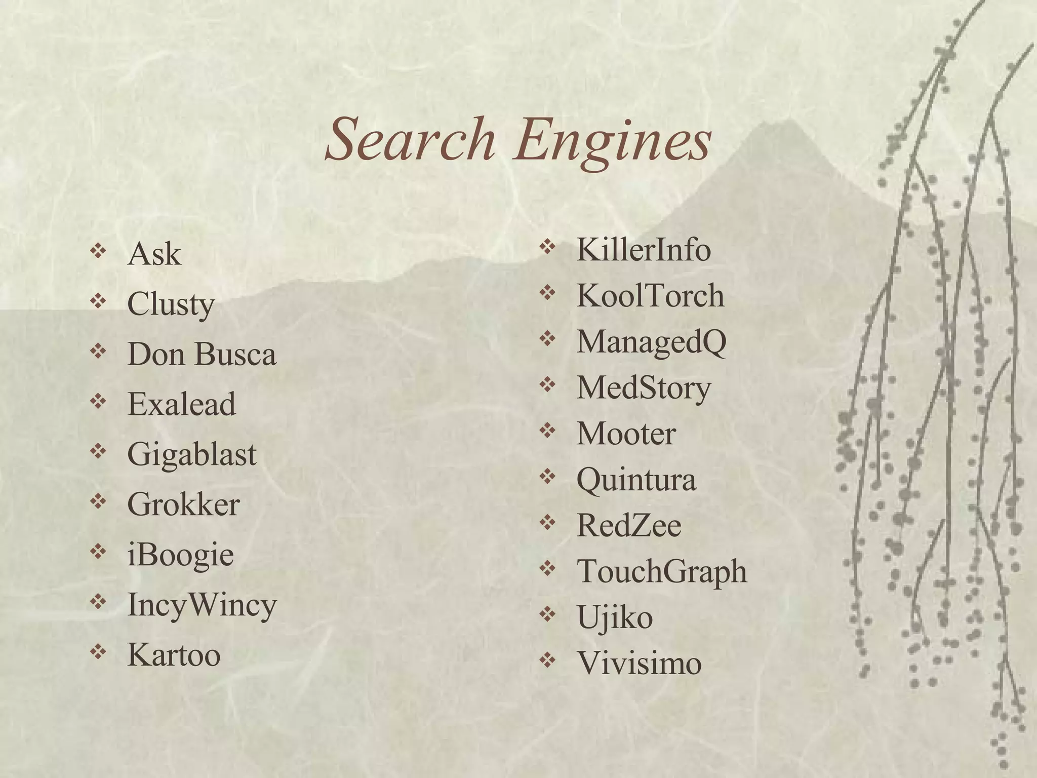 Visual & Clustering Search Engines as tools for concept generation ...