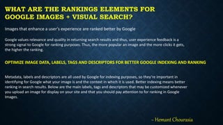 Visual Search and Image Search Optimization Techniques | PPTX | Search | Internet
