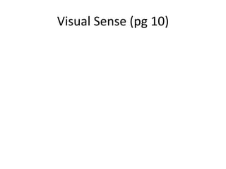 Visual sense | PPTX