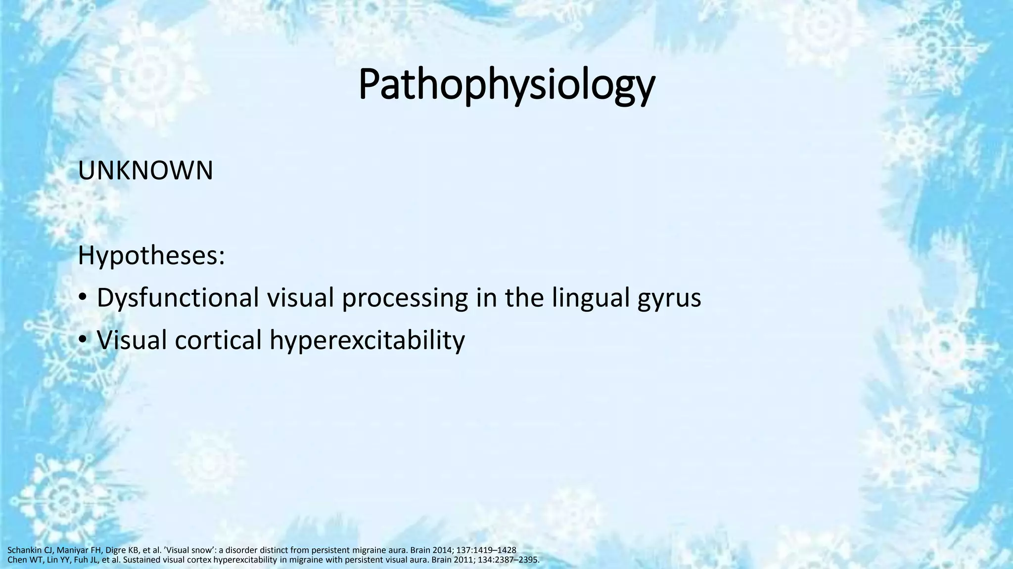 Visual Snow Syndrome | PPT
