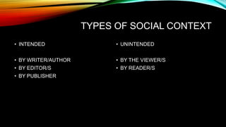 Visual sociology presentation | PPTX