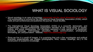 Visual sociology presentation | PPTX