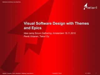 Visual software design with themes and epics | PDF