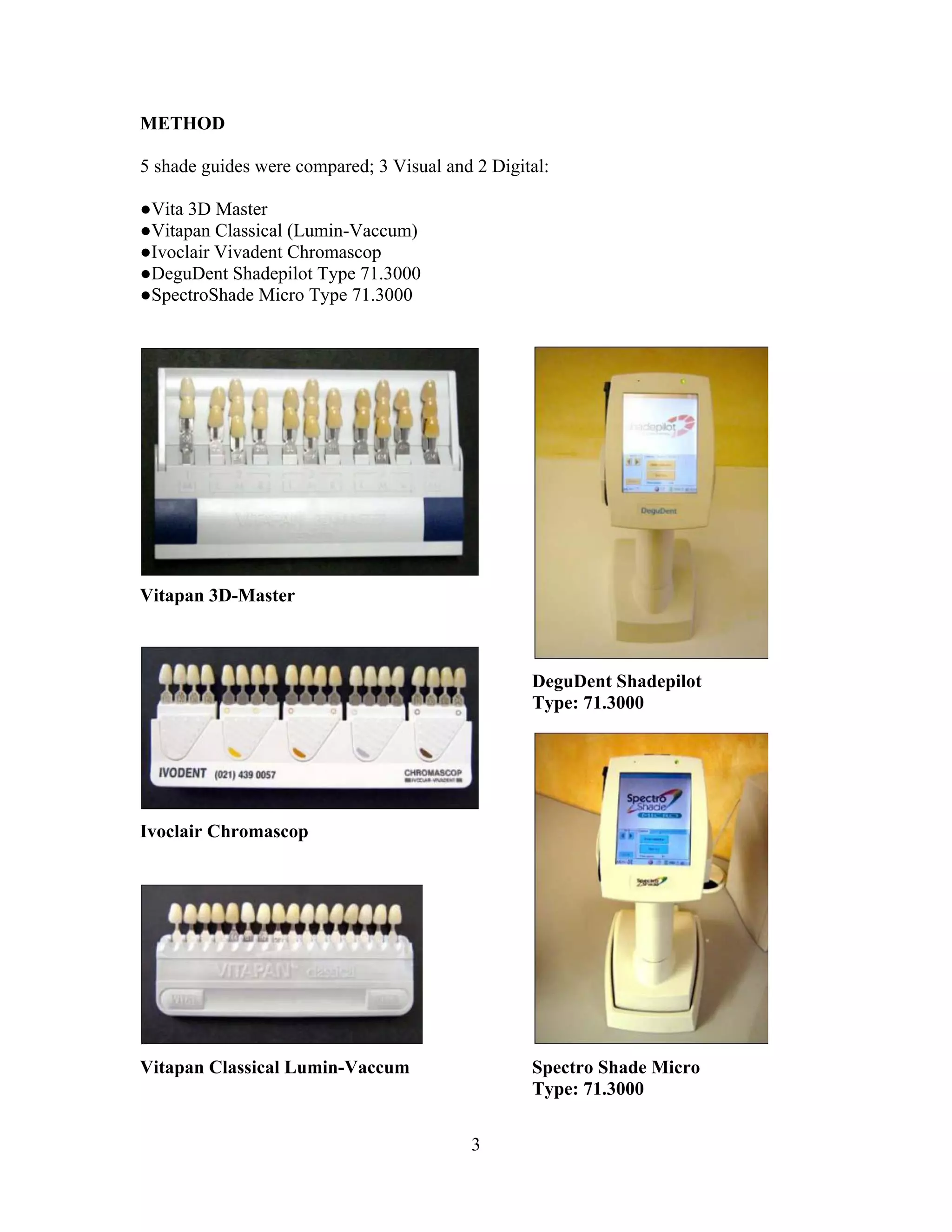 Visual and Digital Shade Analysis of Vital Human Teeth | PDF