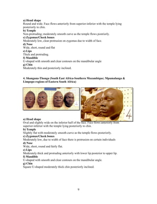 Facial Morphology of Southern African Ethnic Groups | PDF