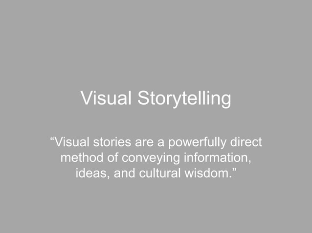 Visual Storytelling | PPTX
