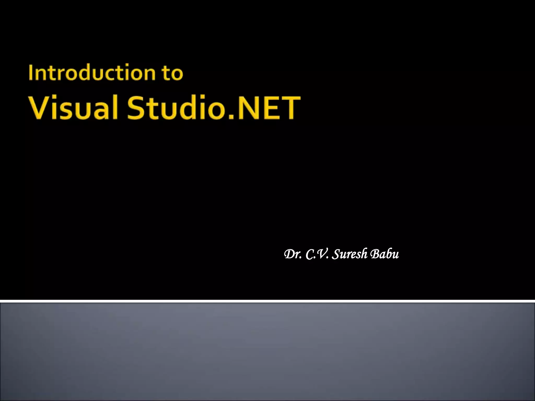 Visual studio.net