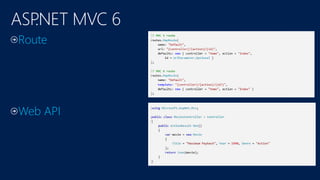使用下一代的Visual studio 14開發下一代的asp.net mvc v next ( mvc 6 ) | PPT