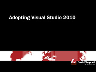 Visual Studio 2010: A Perspective - David Chappell | PDF