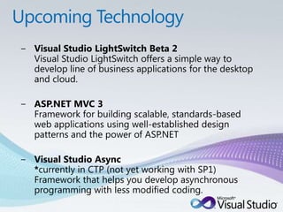 Visual Studio 2010 RTMtoSP1 | PPT