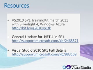 Visual Studio 2010 RTMtoSP1 | PPT