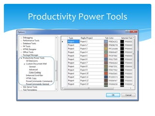 Visual Studio 2012 Productivity Tools | PPT