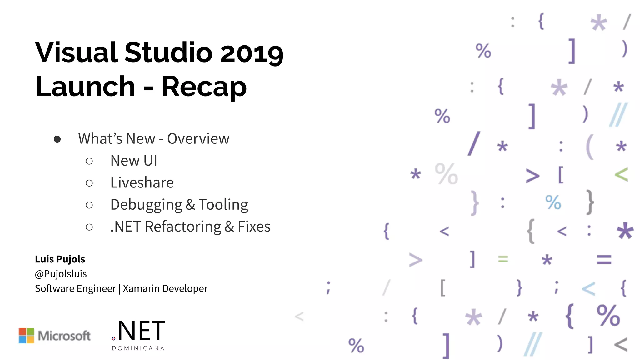 Visual studio 2019 launch | PPT