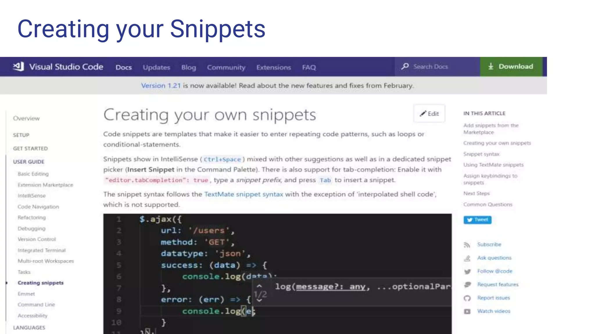 Visual studio code | PPTX