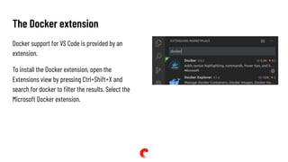 VS Code tools for docker | PPT