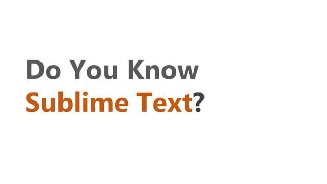 Visual Studio Code vs. Sublime Text | PPT