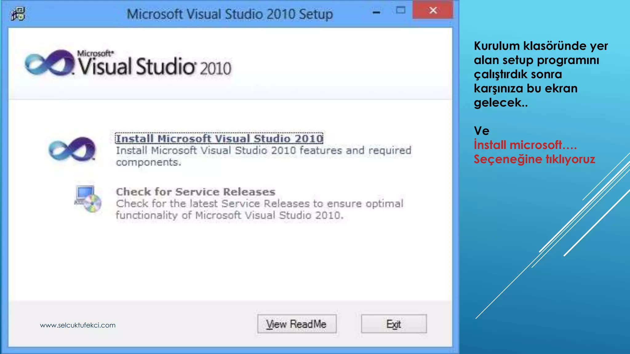 Visual studio kurulumu | PPTX