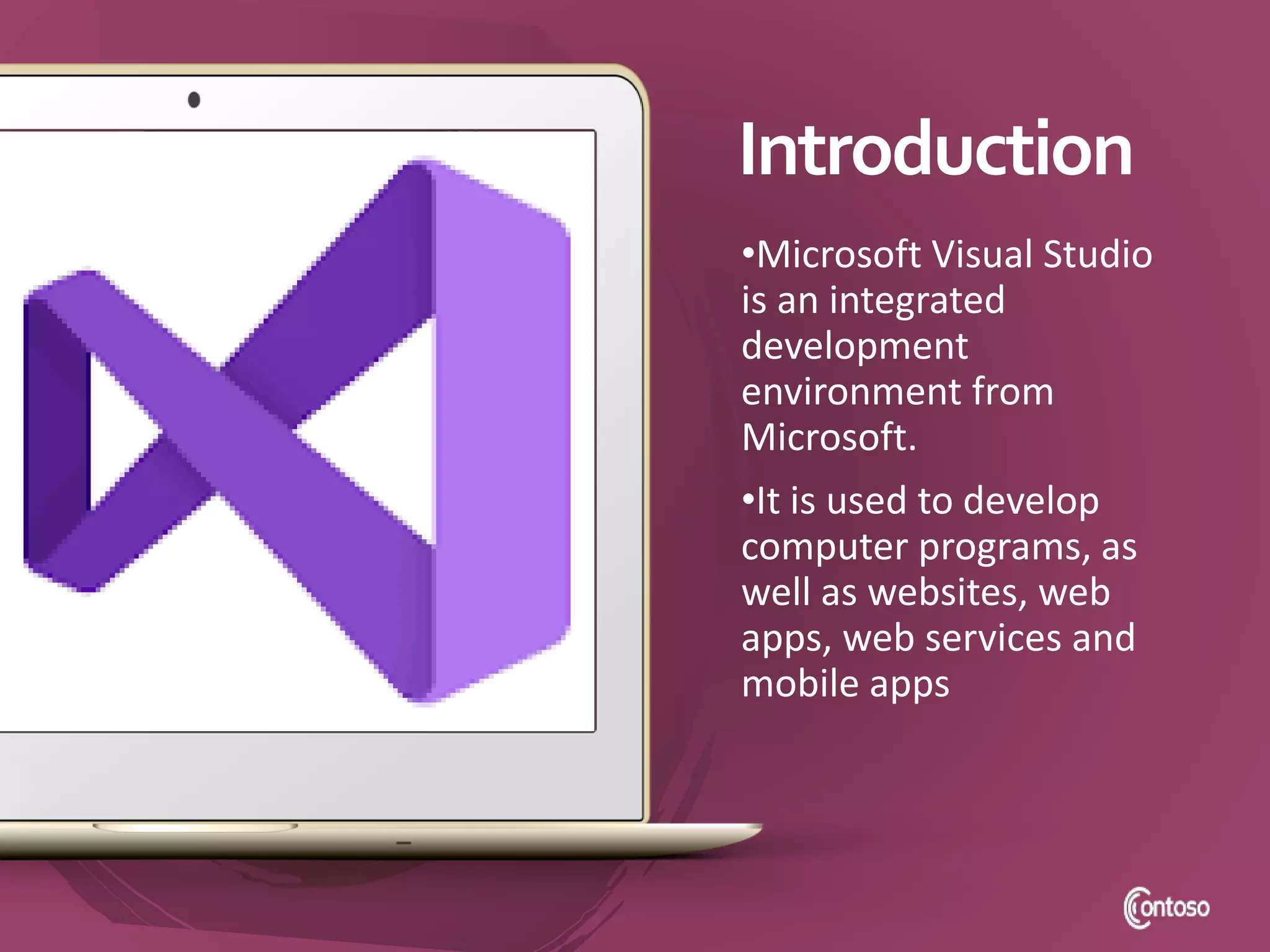 VISUAL STUDIO Lect one.pptx | Web Development | Internet