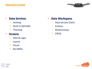 Visual Studio LightSwitch | PPTX | Databases | Computer Software and Applications