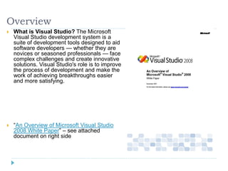 Visual Studio 2008 Overview | PDF