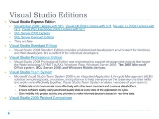 Visual Studio 2008 Overview | PDF